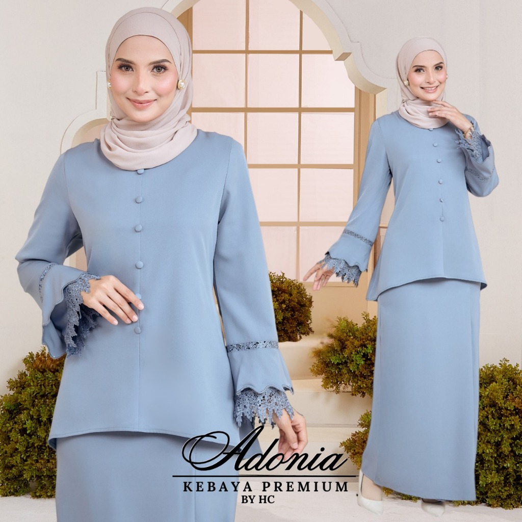 TRISSA : [ 1 SET ] EIDRA KURUNG MORDEN WITH PREMIUM LACE PASTEL COLOR RAYA 2025 #A4270 | Shopee ...