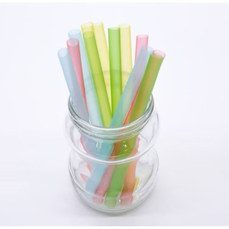 12mm Giant Bubble Tea Boba Straw Smoothie Milk Shake 50pcs | Shopee ...