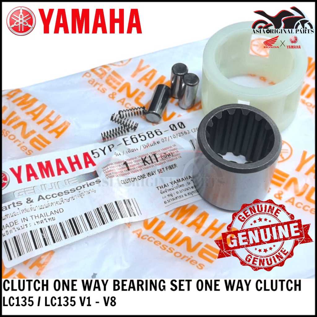 ORIGINAL THAILAND YAMAHA LC135 V1-V8 V1 V2 V3 V4 V5 V6 V7 V8 CLUTCH ONE WAY BEARING SET 5YP ...