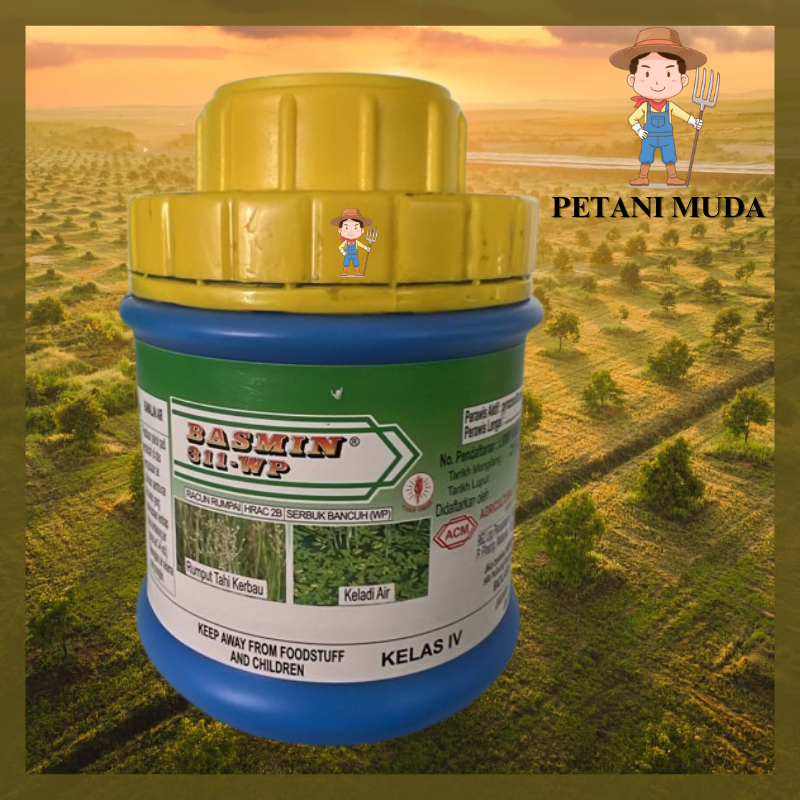 250G BASMIN 311WP ACM pyrazosulfuron ethyl Racun Rumput Padi / Keladi ...