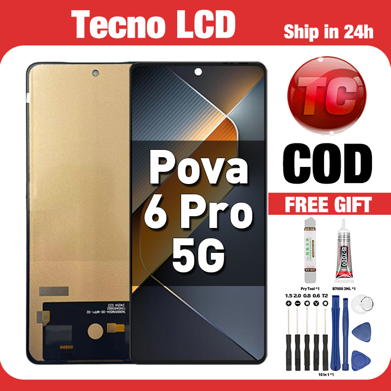 LCD Tecno Pova 6 Pro 5G LI9 Compatible For Original Glass Touch Screen ...