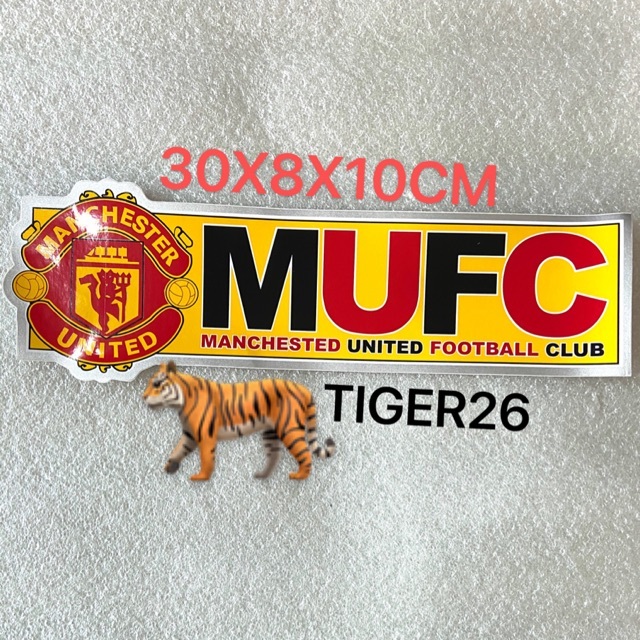 MUFC MANCHESTER UNITED FOOTBALL CLUB CUTTING PRINT SILVER SILK SCREEN ...