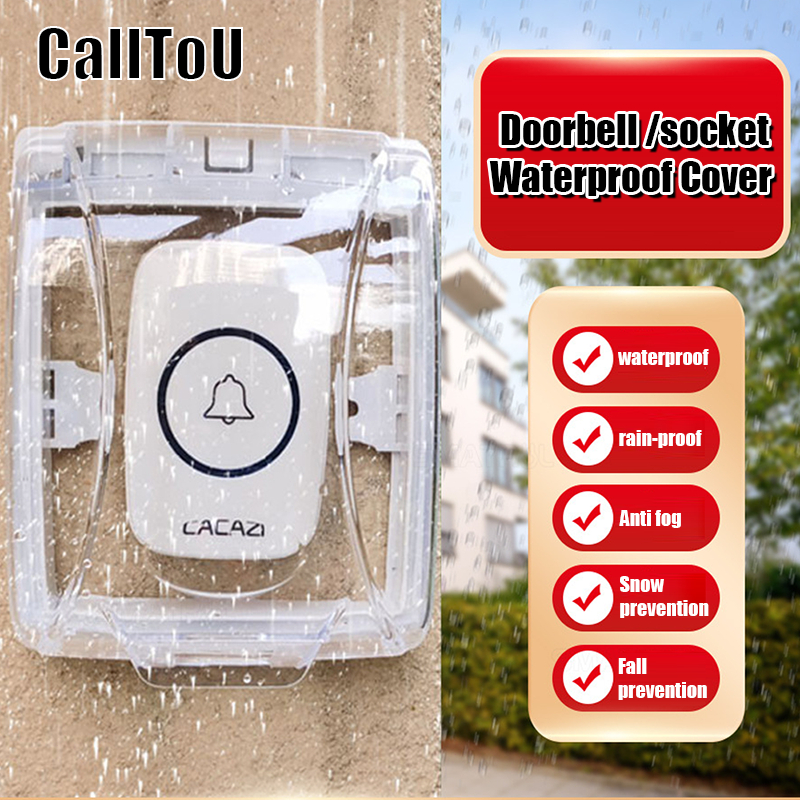 CallToU Doorbell Waterproof Cover Universality Outdoor Door bell for ...