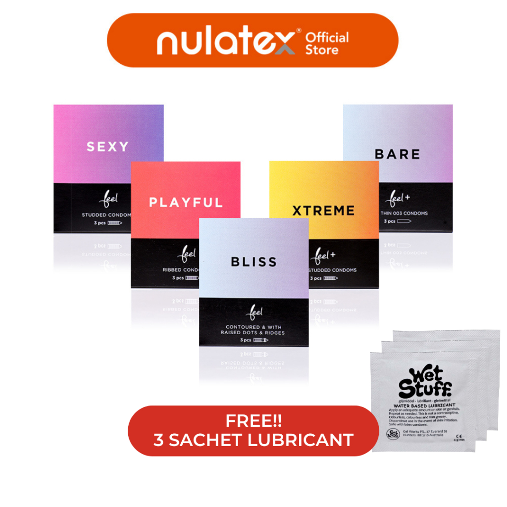Nulatex Feel Condoms Aggressive Play Bundle Pack | Pek Agresif Play (3 ...