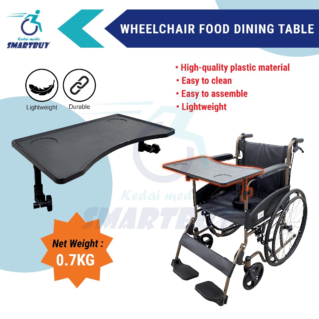 Wheelchair Food Dining Table – Lightweight & Multifunctional Tray for ...
