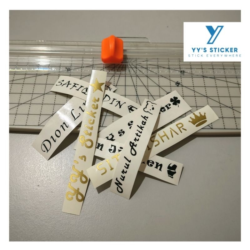 Custom Name Vinyl Sticker(Car, laptop, bottle, phone casing and others ...