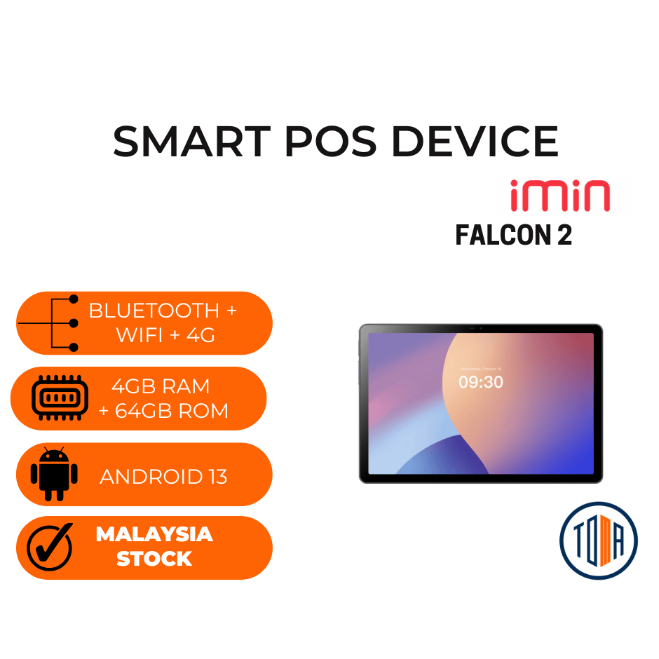 iMin Falcon 2 Tablet POS Terminal 10.95" inch Android 13 8GB+128GB ...