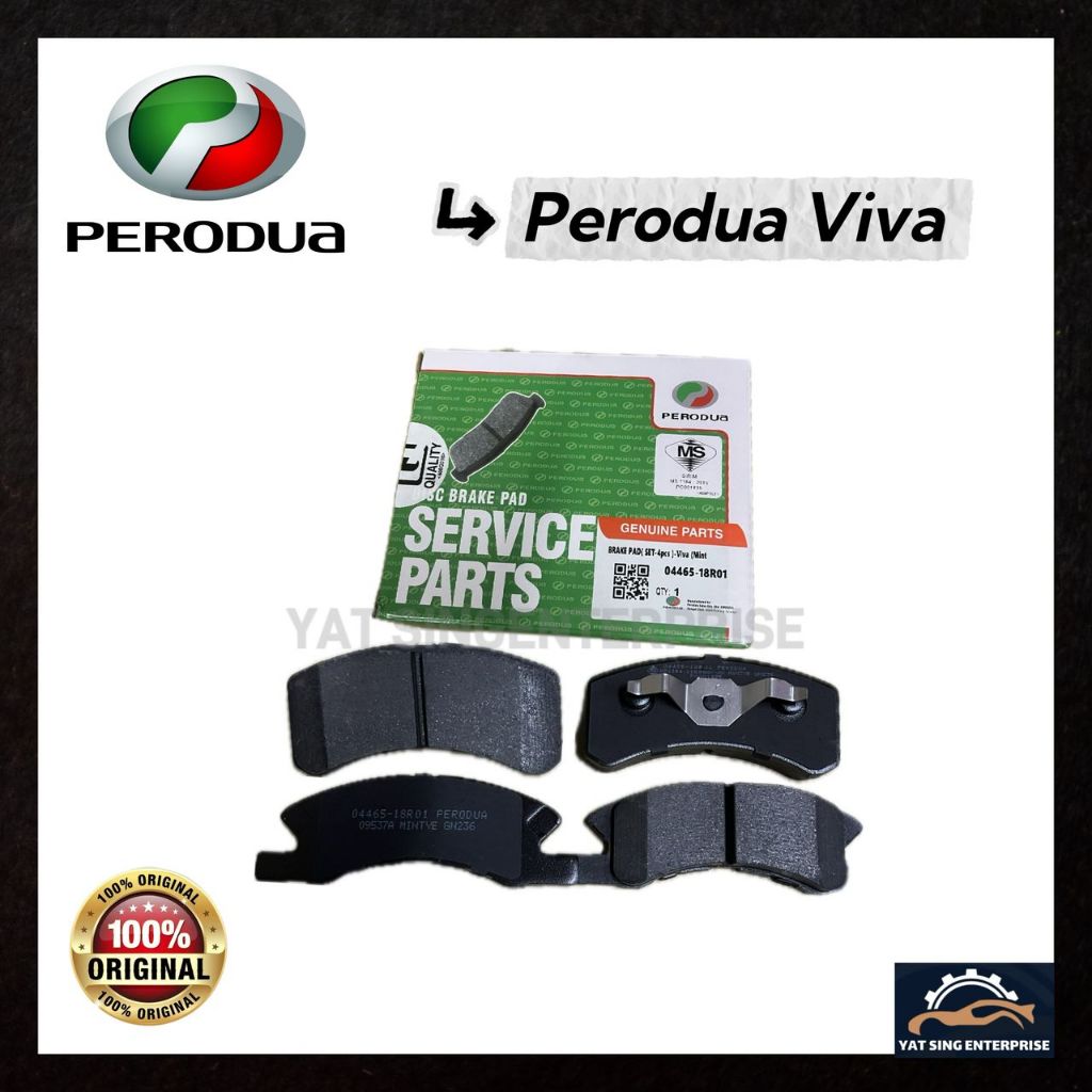 Perodua Viva ( All Type ) Front Brake Pads ( 04465-18R01) | Shopee Malaysia