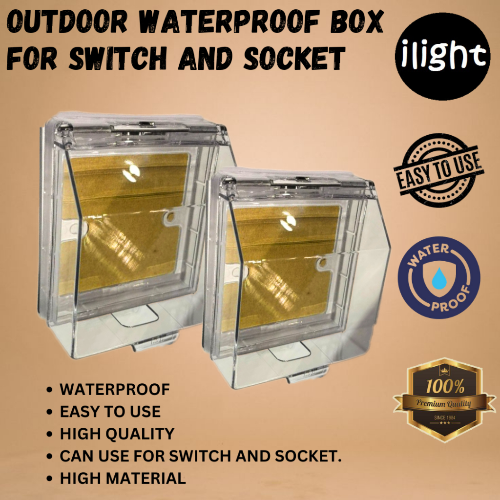 Outdoor Plastic Clear Weatherproof Box for Switch & Socket Heavy Duty ...
