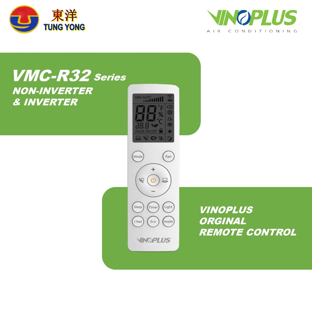 Original VinoPlus VMC-R32 Aircond Remote Controls | Shopee Malaysia
