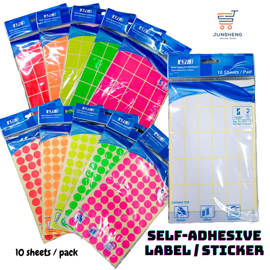 SELF ADHESIVE LABEL / STICKER [5 COLOURS AVAILABLE] [19mm x 38mm] [25mm ...