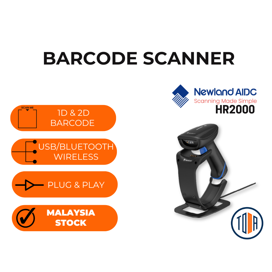 Newland HR2000-BT 1D/2D Barcode Scanner QR Scanner | Shopee Malaysia