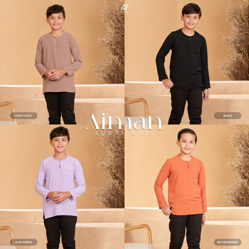 Hasnuri, Kurta Aiman Kids (Italian Crepe) | Shopee Malaysia