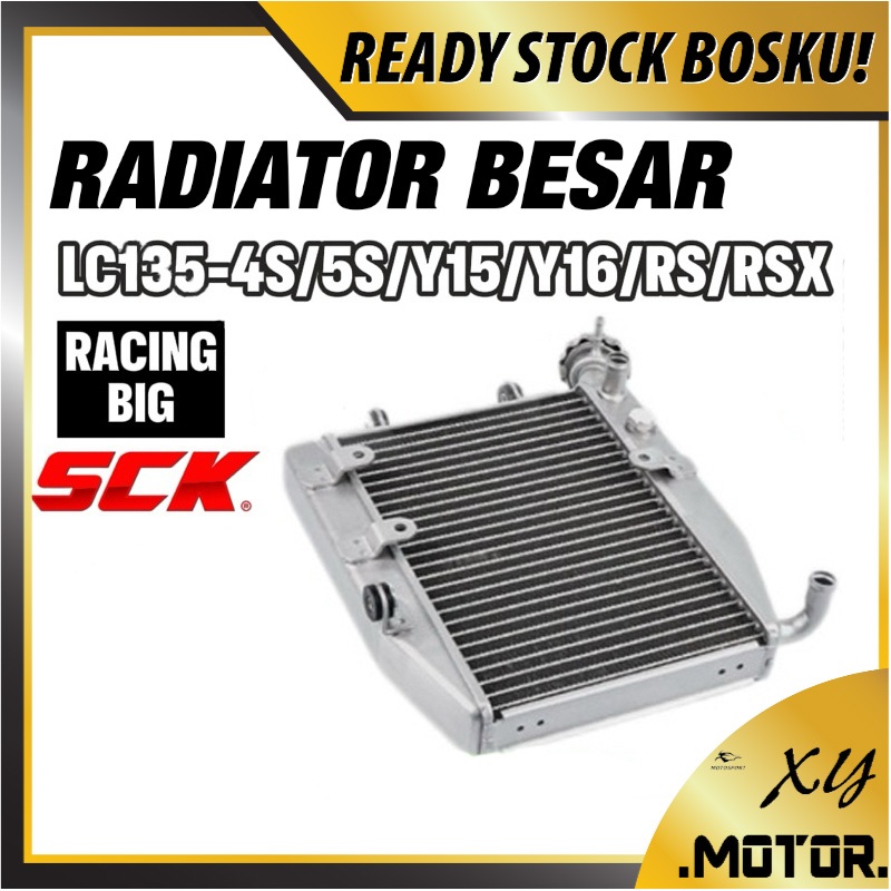 SCK RACING BIG RADIATOR TANK TANGKI BESAR YAMAHA Y15 V1 V2 LC135 4S 5S ...