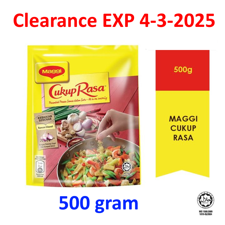 Maggi Cukup Rasa 500 gram [Clearance EXP4-3-25] All In One Seasoning 500g | Shopee Malaysia