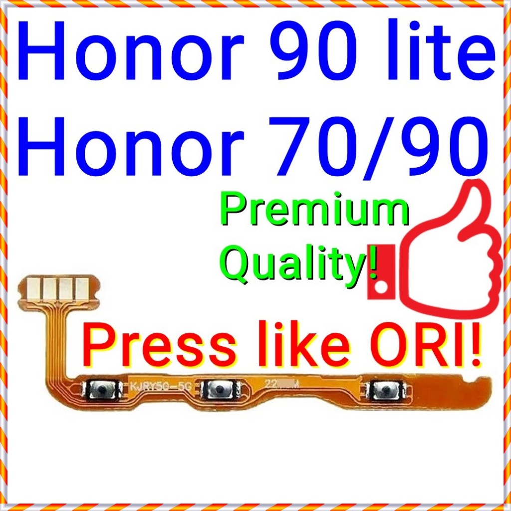 (Press like ORI) NEW On /Off Power Volume Buttons Switch Flex Ribbon Honor 90 Lite 70 / CRT-NX1 ...