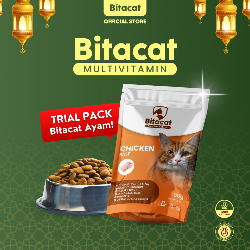 [BITACAT OFFICIAL STORE] TRIAL PACK Bitacat Ayam Multivitamin Kucing ...
