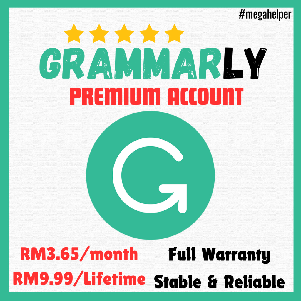 GRAMMARly PREMIUM ACCESS UNLIMITED | Shopee Malaysia