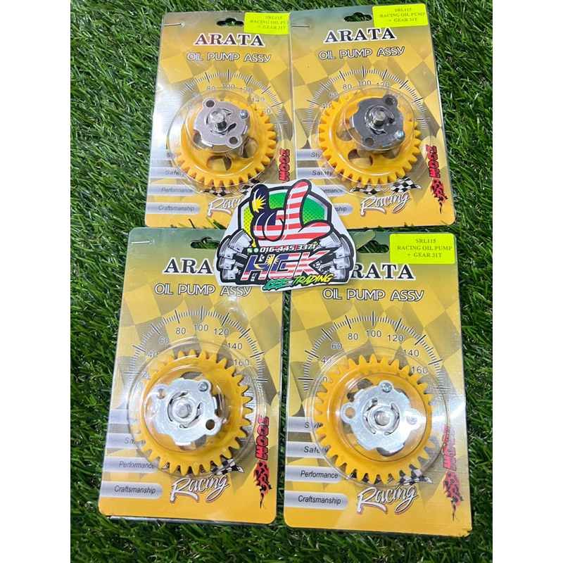 ARATA RACING OIL PUMP HIGH PERFORMANCE FLOW YAMAHA SRL115 LAGENDA115 OIL PUMP RACING ARATA ...