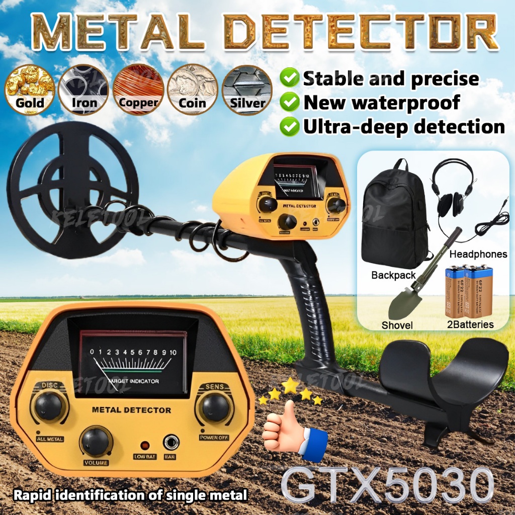 Underground Metal Detector Alat Pengesan Logam Kesan Emas Scan Gold ...