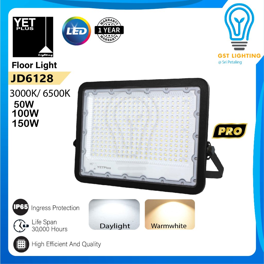 YetPlus LED JD6128 Flood Light Spot Light Outdoor 50W 100W 150W ...