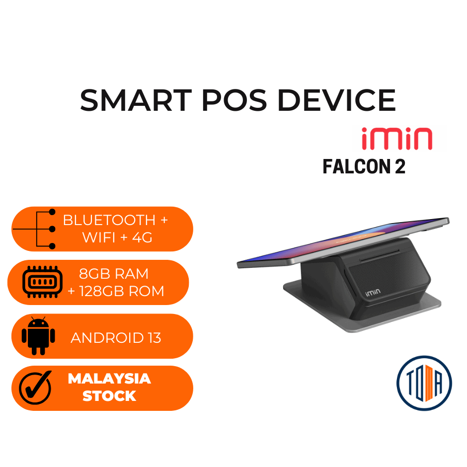 iMin Falcon 2 All In One POS Terminal 10.95" inch Android 13 8GB+128GB ...