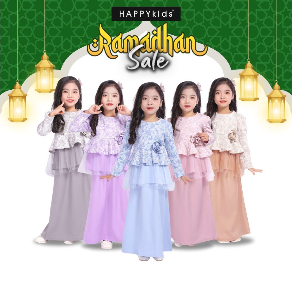 Baju Raya 2026 by HAPPYkids Baju Raya Nisa Budak Kanak-kanak Perempuan ...