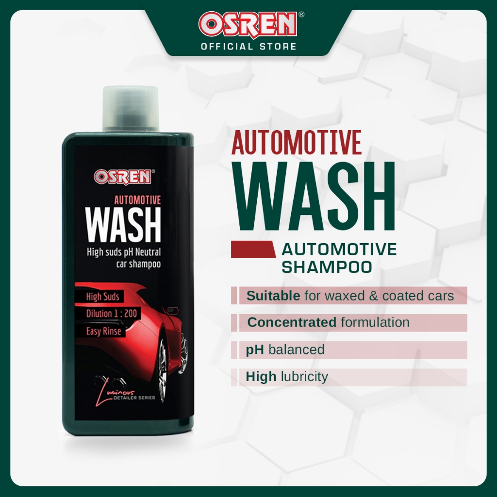 OSREN Luminous Automotive Wash Wax Safe Car Shampoo (600ml) | Shopee ...