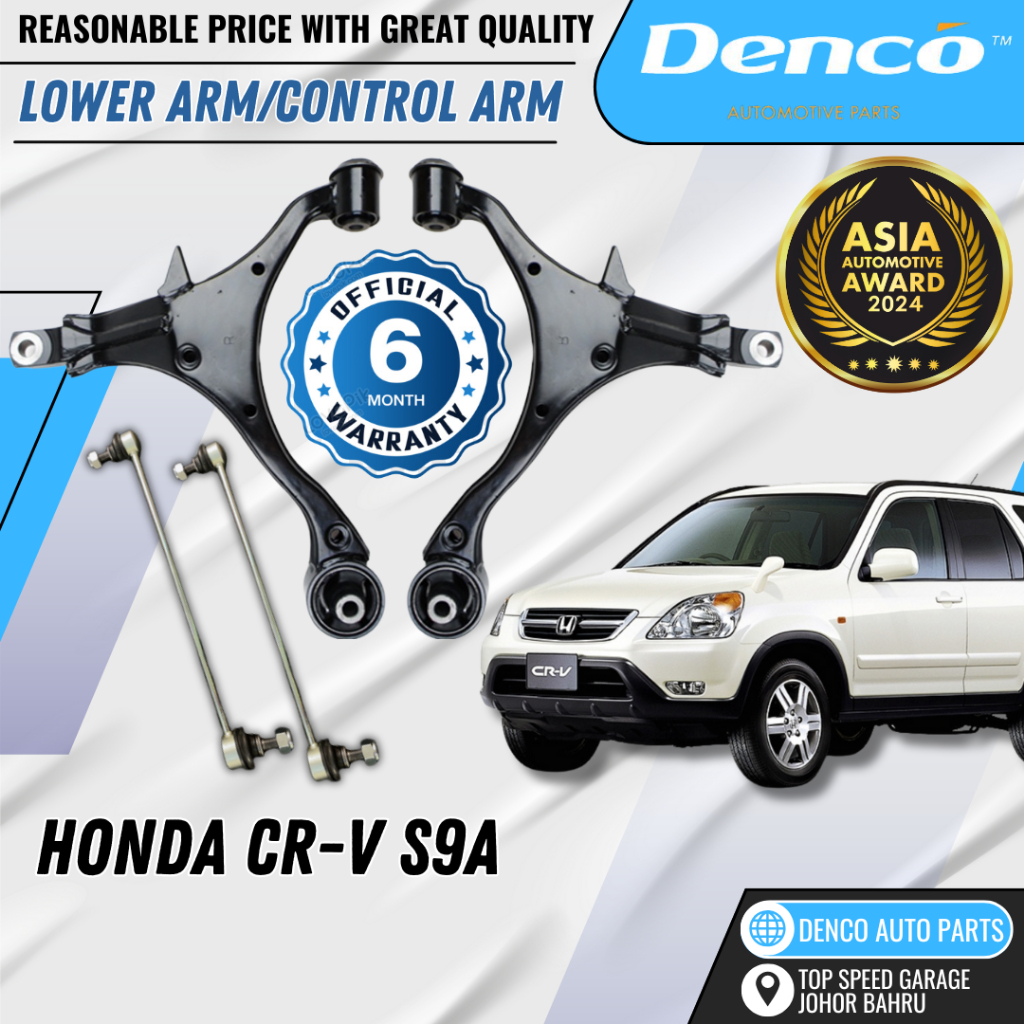 HONDA CRV S9A - DENCO ORIGINAL LOWER ARM + LINK [FRONT/DEPAN] | Shopee ...
