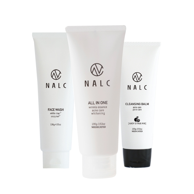 NALC Cleansing Balm (100g) + NALC White Clay Enzyme Face Wash Foam (120g) + NALC Moisturizer All ...