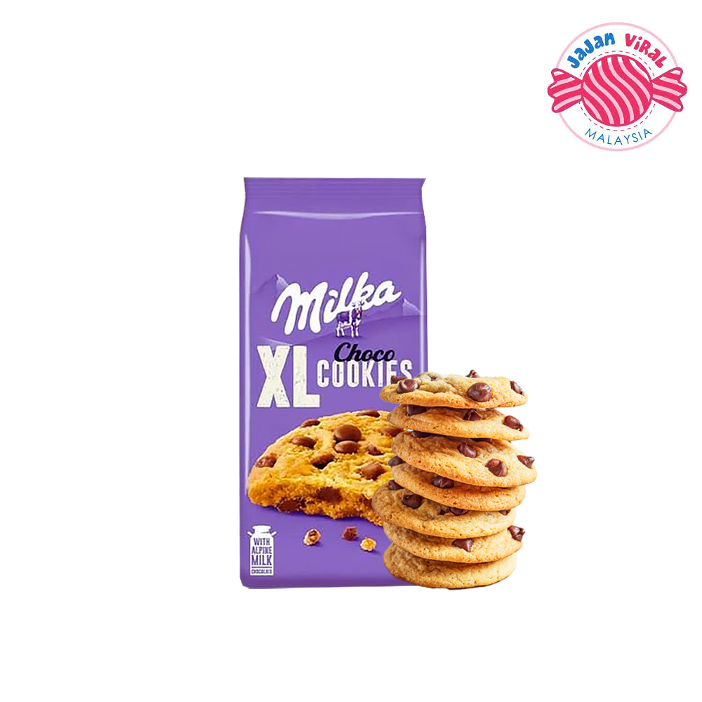 MILKA XL CHOCO COOKIES WITH ALPEN MILKA CHOCOLATE 184G | Shopee Malaysia