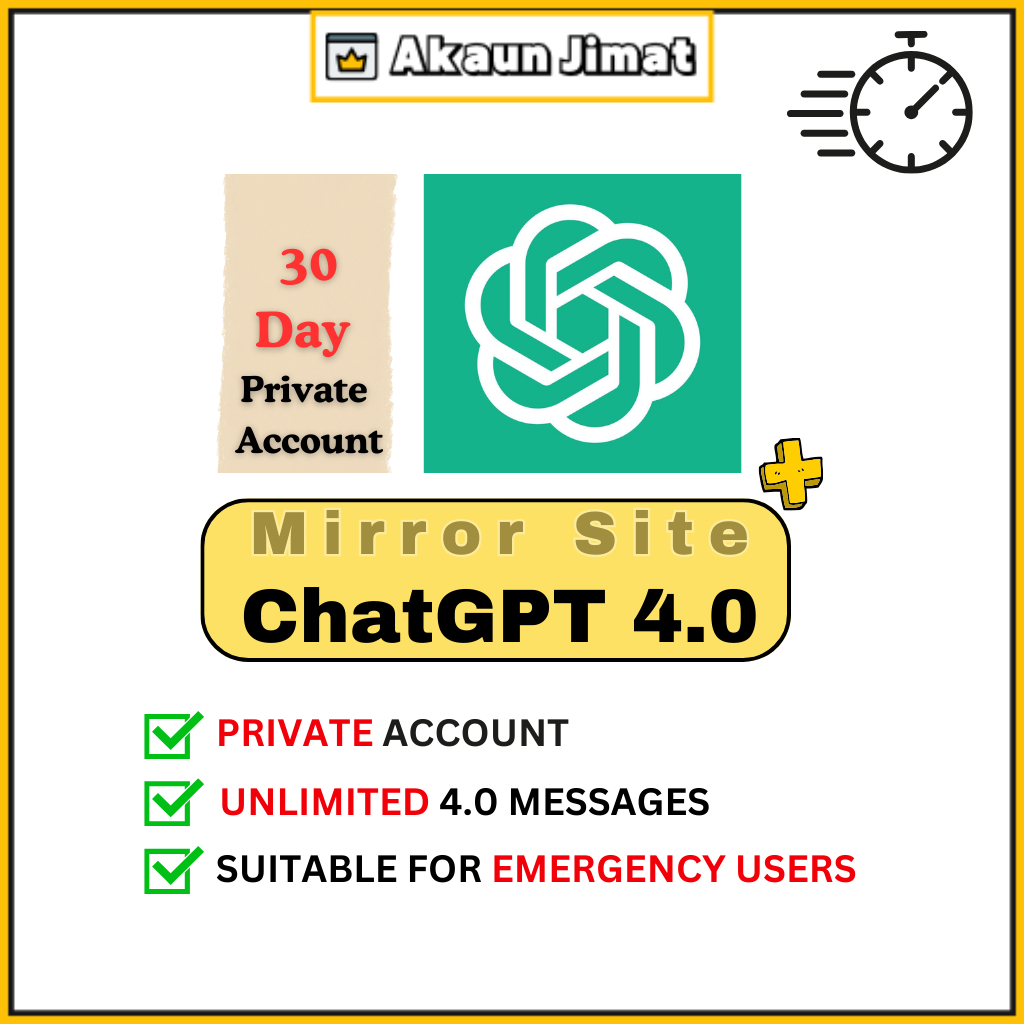 Private Chat GPT4 Plus Warranty Provided Mirror Site Win MacOS | Shopee Malaysia