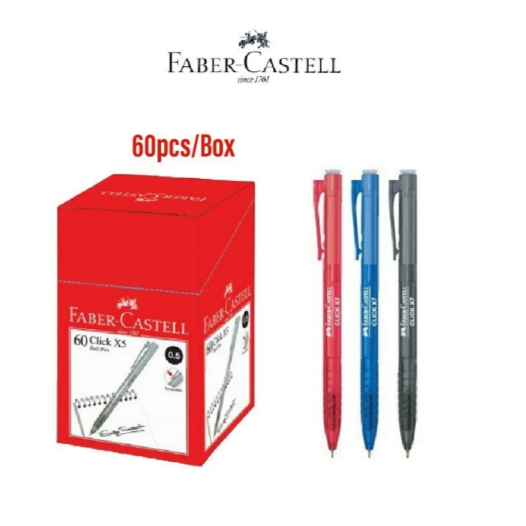[Faber-Castell / Neiki/Astar] Click X5 / X7 Ball Pen BOX | Shopee Malaysia