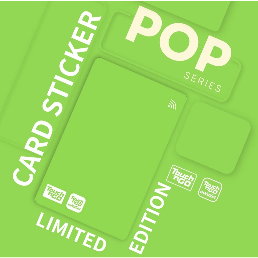 Pop Series Touch 'n Go Card Sticker (Lime Green Color Limited Edition ...