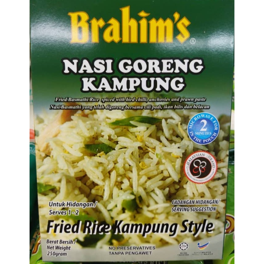 Brahim's Nasi Goreng Kampung/Fried Rice Kampung Style 250g - 1 pack ...