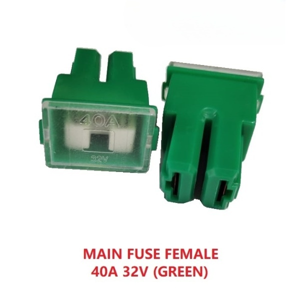 [READY STOCK] AUTOMOBILE CAR MAIN FUSE FEMALE 40A 32V (GREEN) | Shopee ...