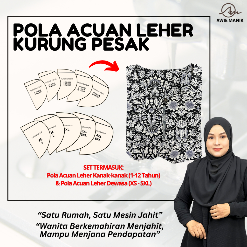 [LAIN-LAIN] POLA ACUAN LEHER KURUNG PESAK AWIE MANIK | Shopee Malaysia