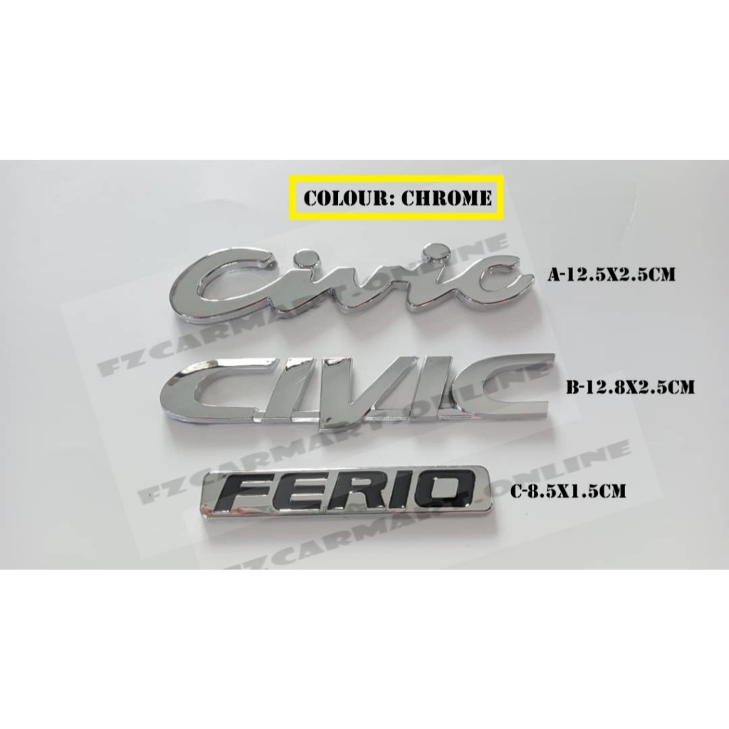 HONDA CIVIC EK/EG FERIO EMBLEM LOGO - (ABS) | Shopee Malaysia
