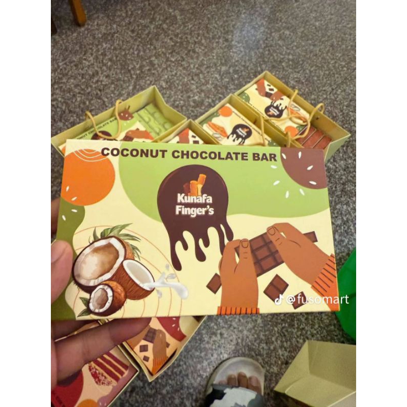 NEW FLAVOUR COCONUT Kunafa Fingers Chocolate Coconut 1pcs&3pcs | Shopee ...
