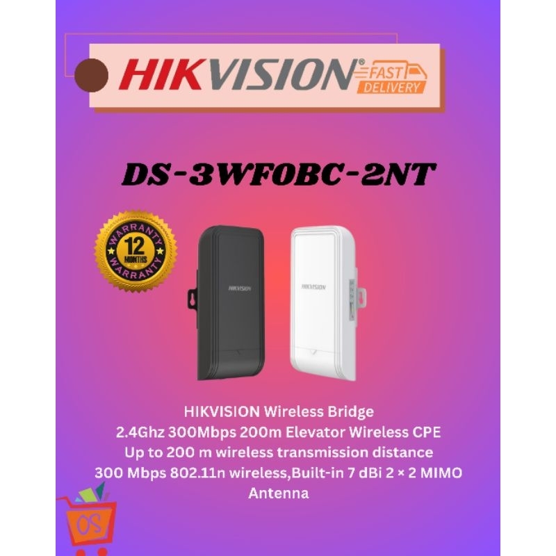 *HIKVISION, DS-3WF0BC-2NT, HIKVISION Wireless Bridge | Shopee Malaysia