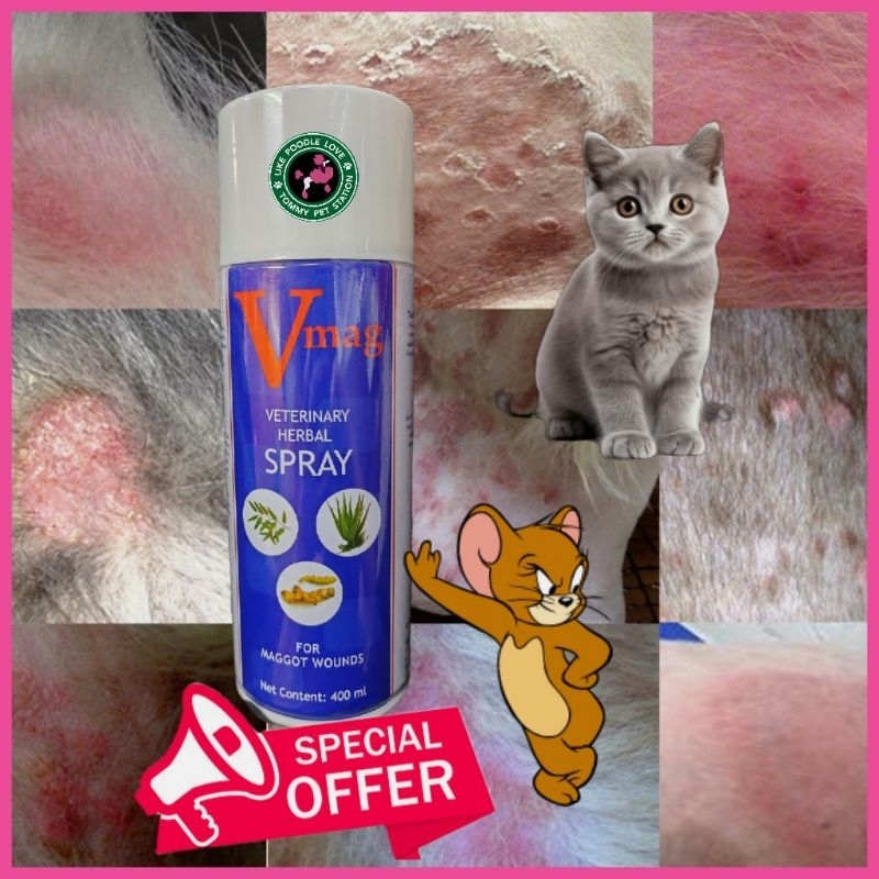 Spray Luka / Maggot -Vmag Pet kucing cat dog puppy | Shopee Malaysia
