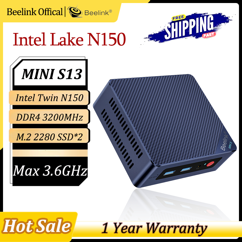 Beelink MINI S13 Intel Twin Lake N150 Max 3.6GHz DDR4 3200MHz Windows ...