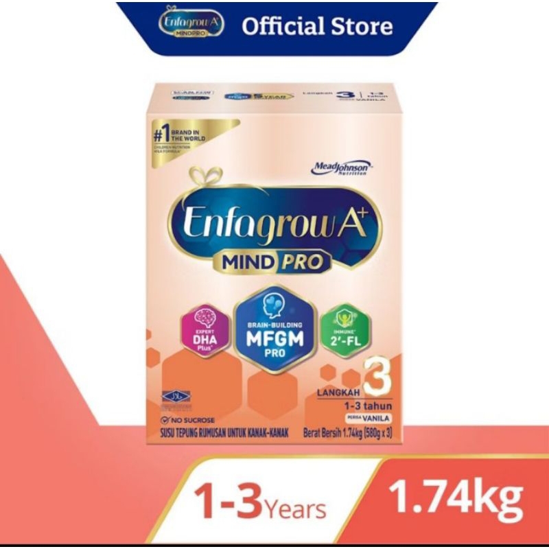 Enfagrow Step 3 Vanilla 1.74kg | Expiry date : October 2025 | Shopee ...