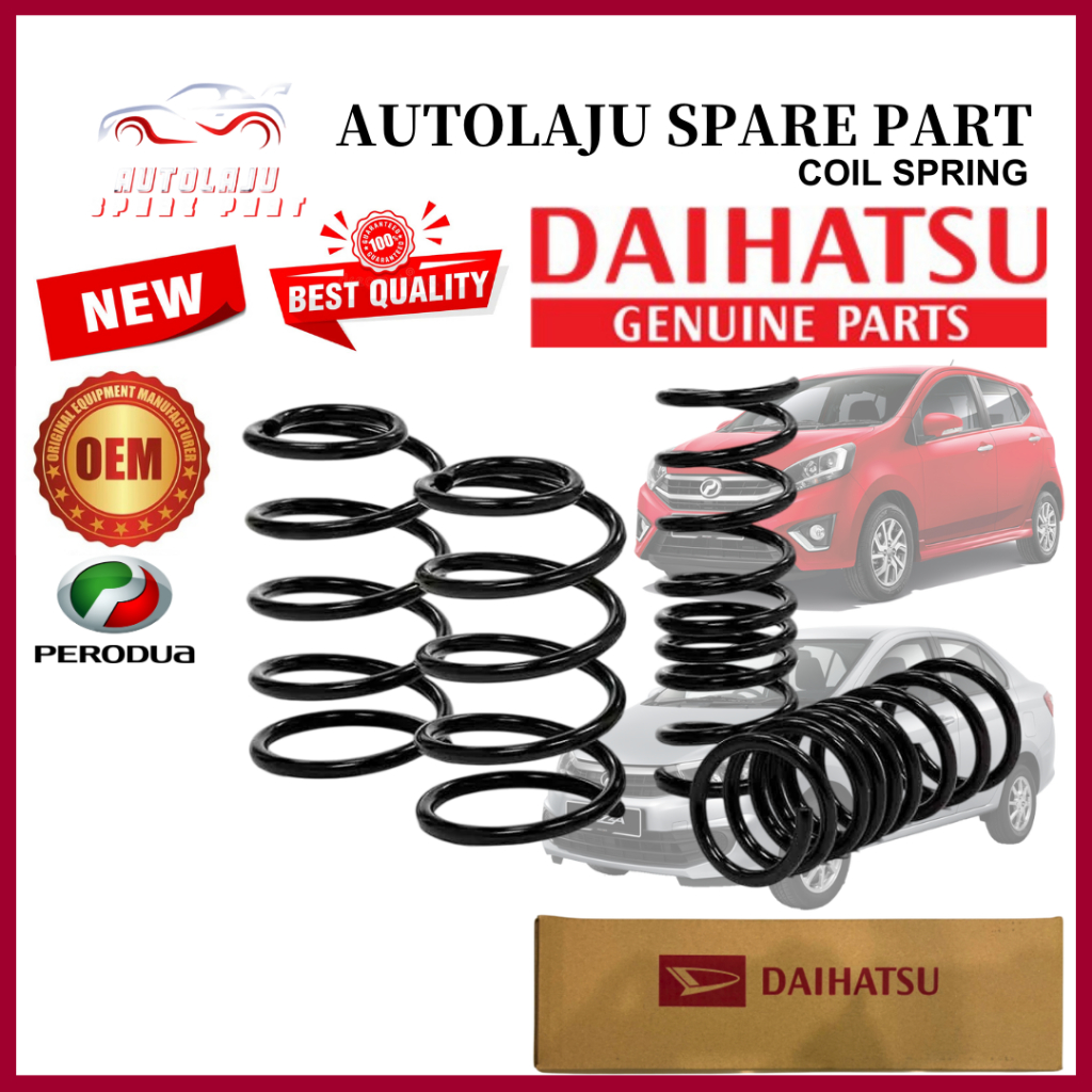 PERODUA AXIA BEZZA (2014-2022) STANDARD COIL SPRING DAIHATSU GENUINE ...