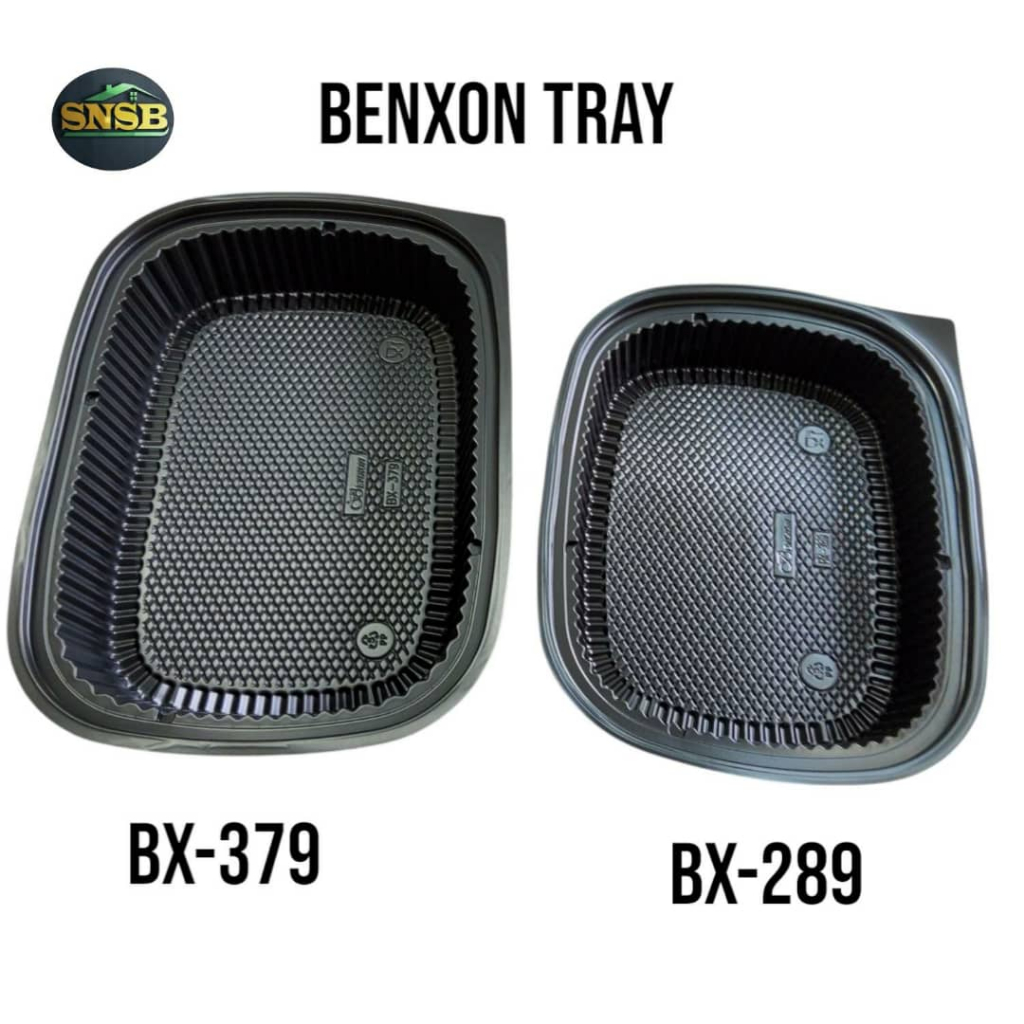 BENXON BLACK TRAY /FOOD TRAY /PLASTIC TRAY/CATERING TRAY | Shopee Malaysia