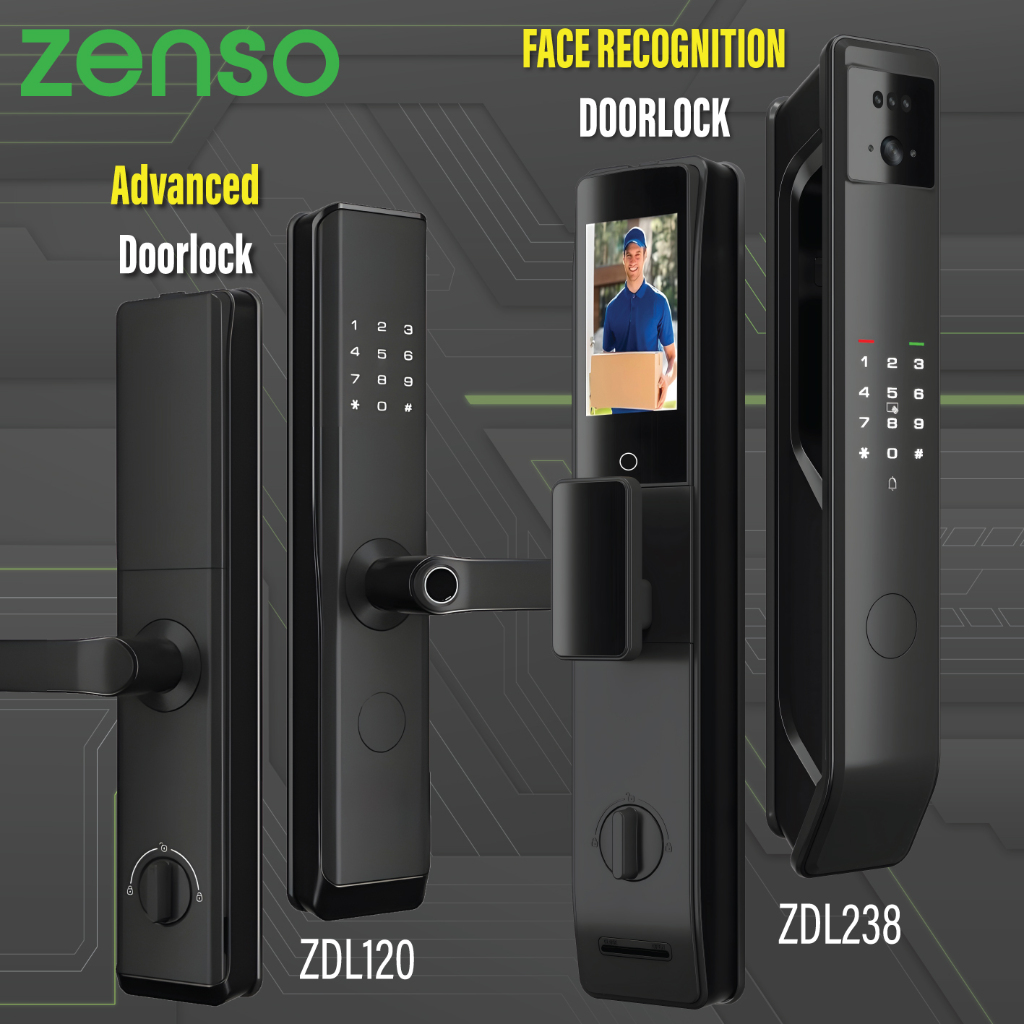 ZENSO Smart Door Lock with Install Smart Digital Lock Doorlock Password ...