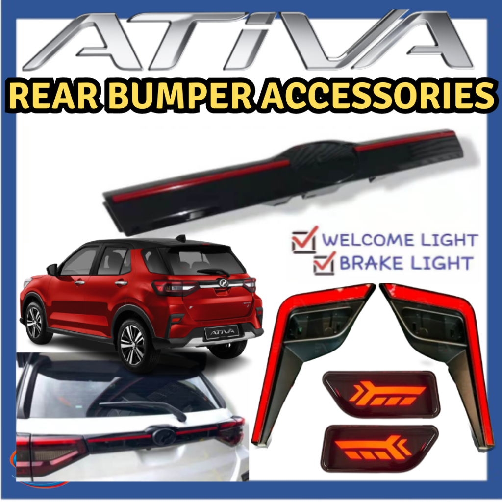 Perodua Ativa 2021- Present Rear Garnish With Light Bar Dynamic Rear ...