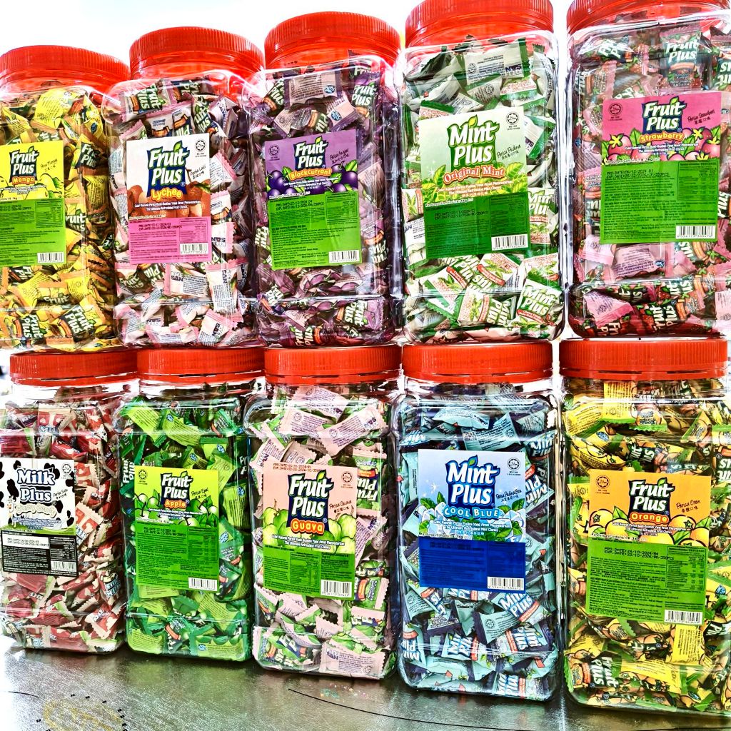 Fruit Plus Chewy Candy 1kg (Jar) | Shopee Malaysia