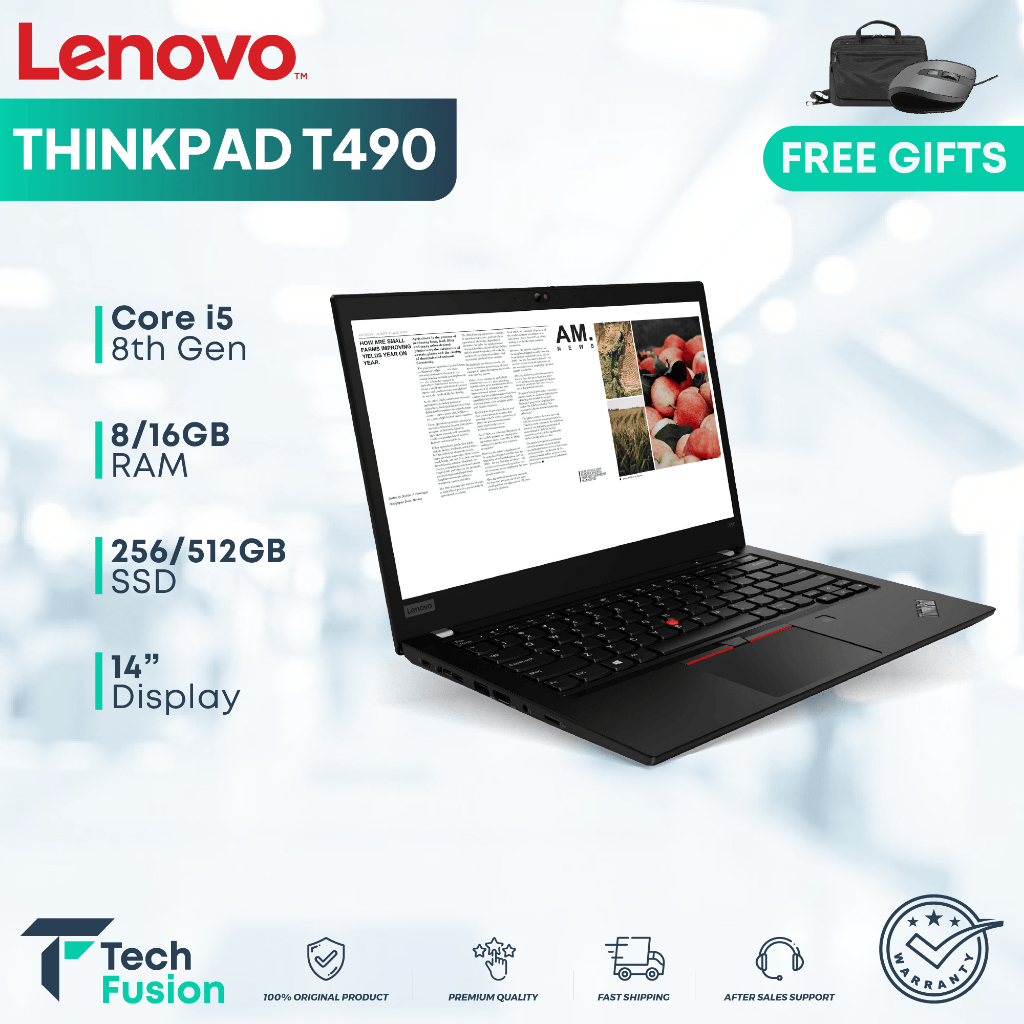 Lenovo Smart ThinkPad Laptops | Model T490 T480 T470s T460s T450s T450 ...
