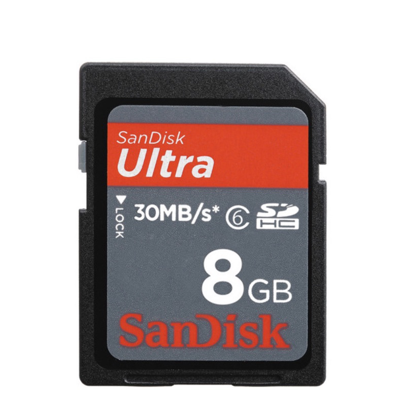 SANDISK ULTRA SDHC 8GB 30MB/s 200x Class 6 Memory Card (Original ...